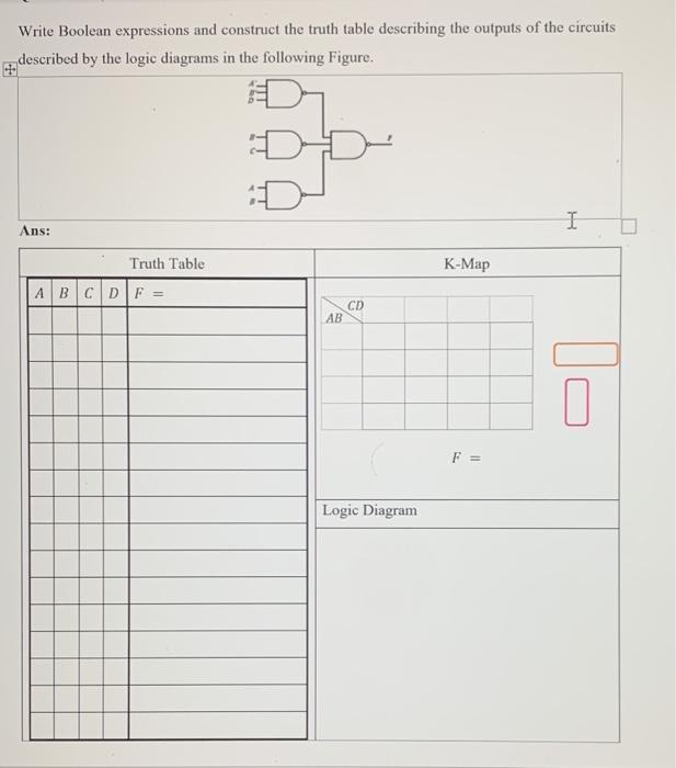 Solved Write Boolean Expressions And Construct The Truth