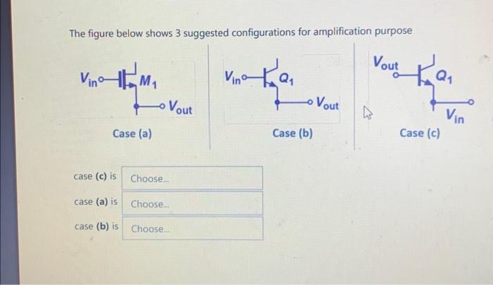 Solved The figure below shows 3 suggested configurations for | Chegg.com