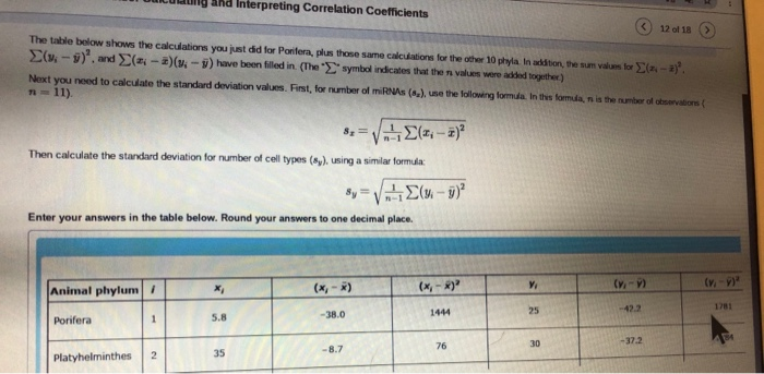 and Interpreting Correlation Coefficients 12 of 18 | Chegg.com