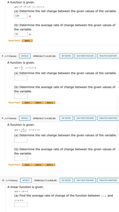 Solved A function is given. 9) ----- (a) Determine the net | Chegg.com