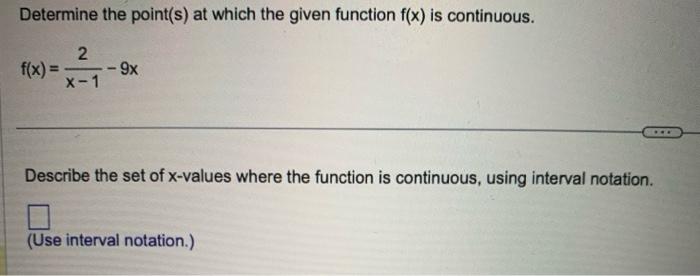 Solved Determine the point(s) at which the given function | Chegg.com