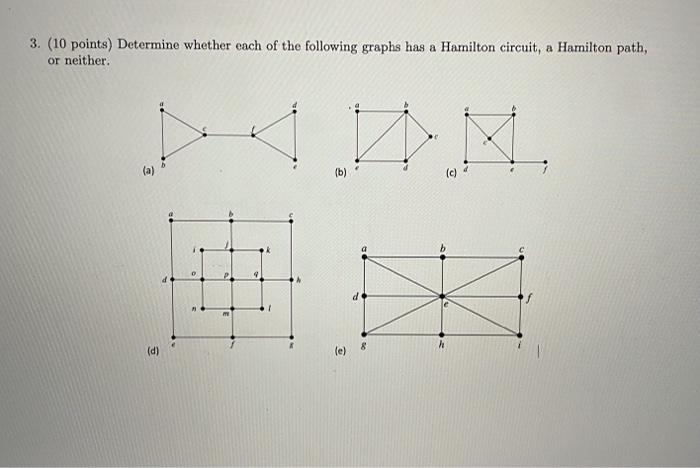 Solved 3. (10 points) Determine whether each of the | Chegg.com Solved 3. (10 points) Determine whether each of the | Chegg.com