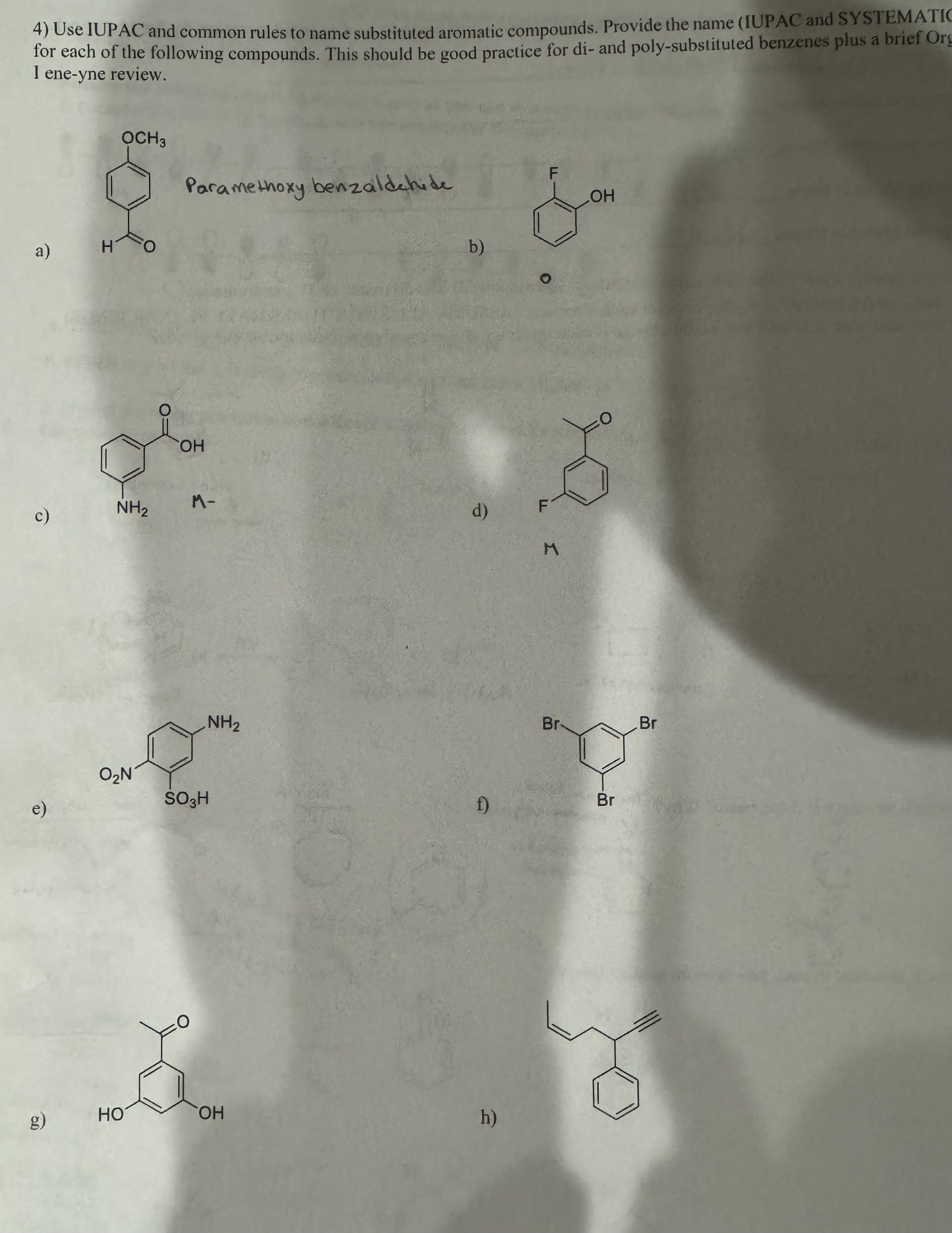 Use IUPAC and common rules to name substituted | Chegg.com