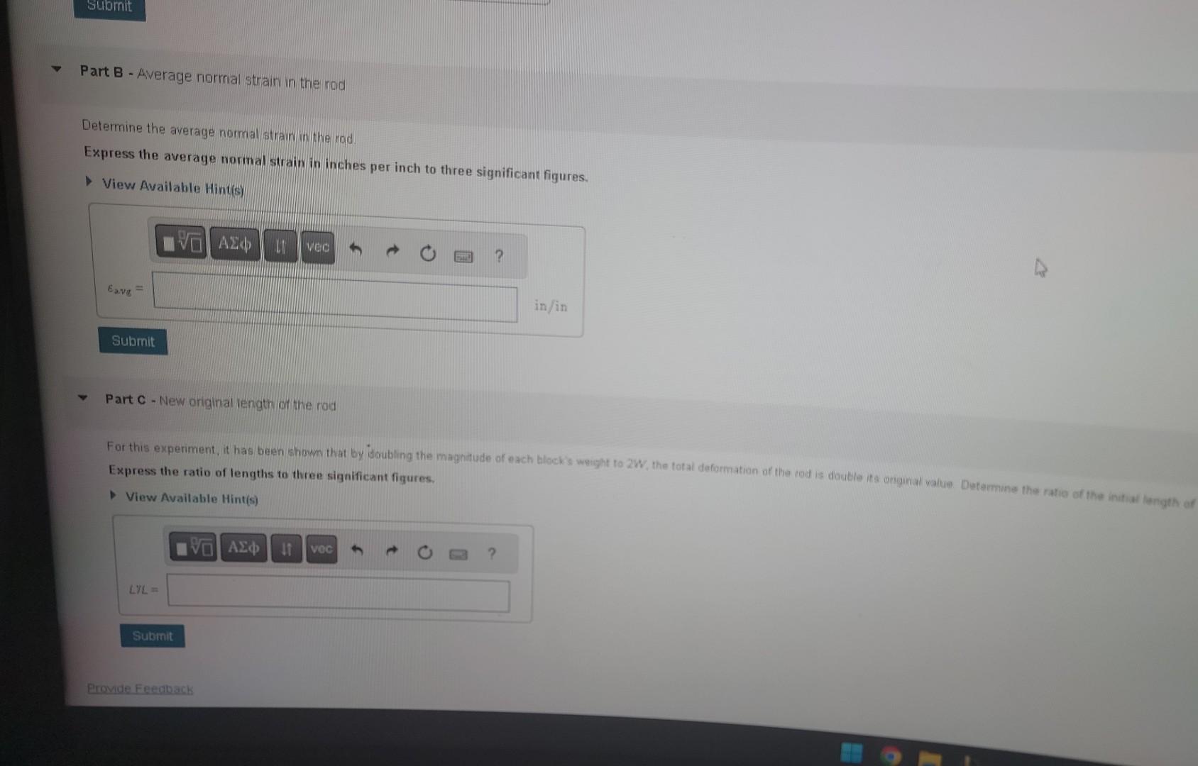TDetermine the initial length of the rod, L, measured | Chegg.com