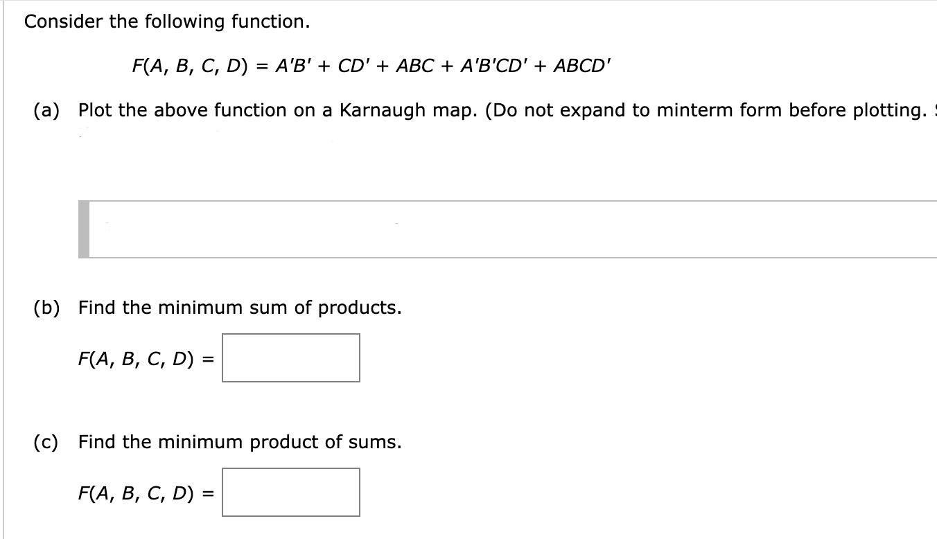 Solved Consider the following | Chegg.com