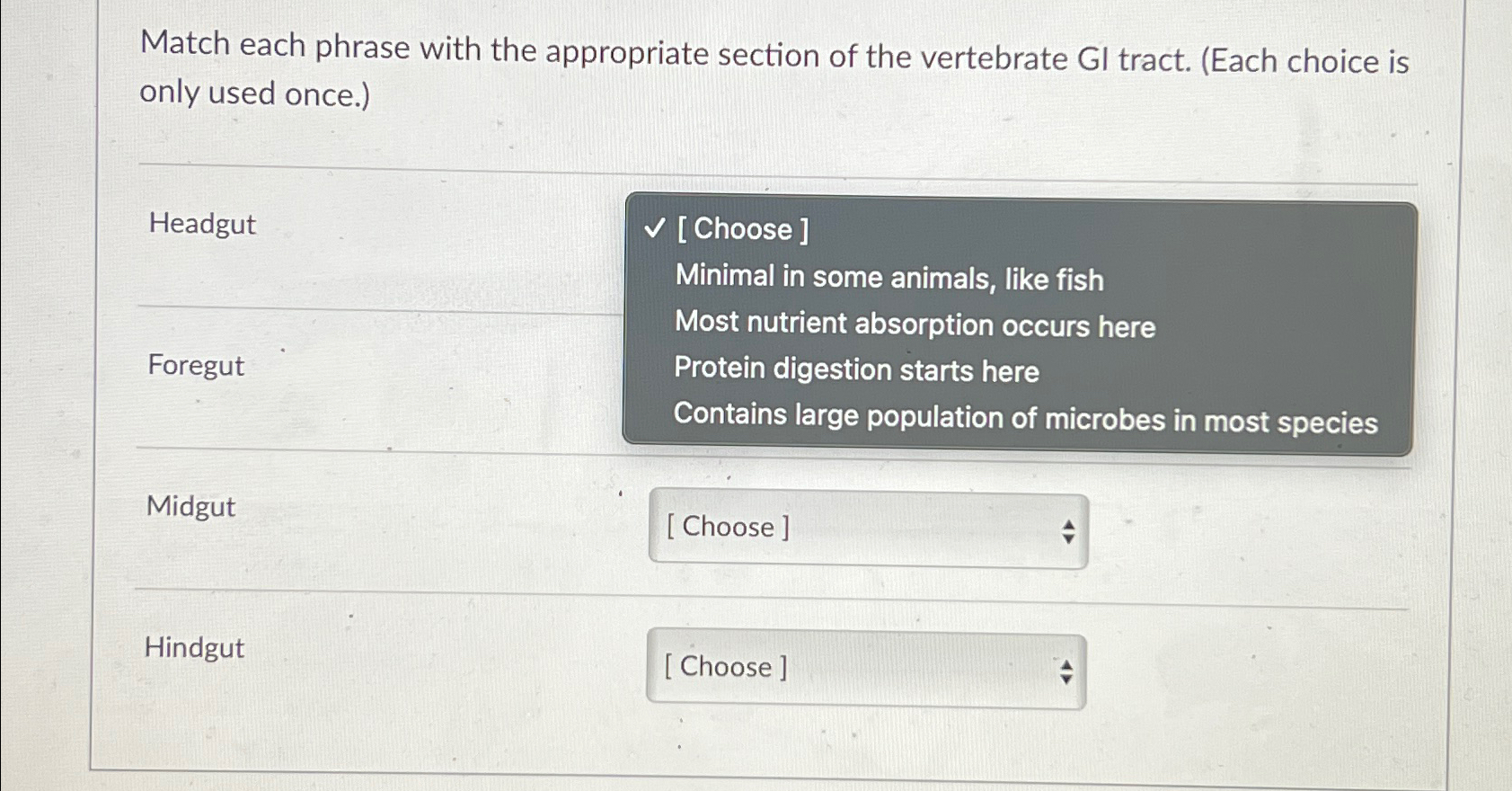 Solved Match each phrase with the appropriate section of the | Chegg.com