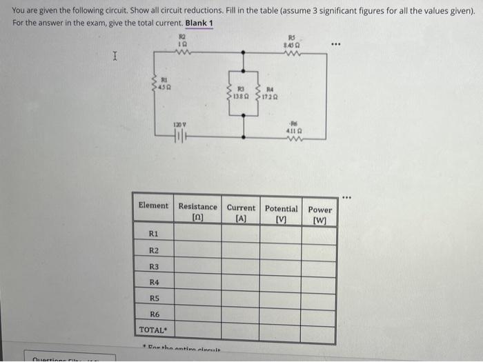Solved You are given the following circuit. Show all circuit | Chegg.com