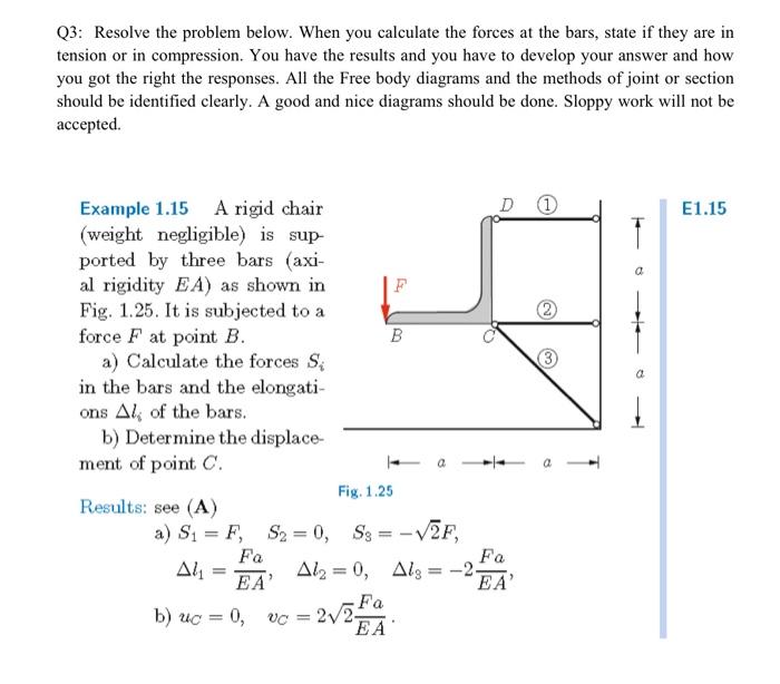Solved Q3: Resolve the problem below. When you calculate the | Chegg.com