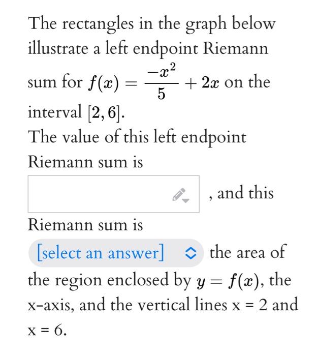 Solved The rectangles in the graph below illustrate a left | Chegg.com
