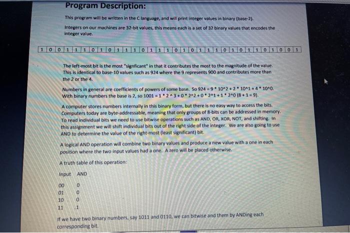 Solved Program Description: This program will be written in | Chegg.com
