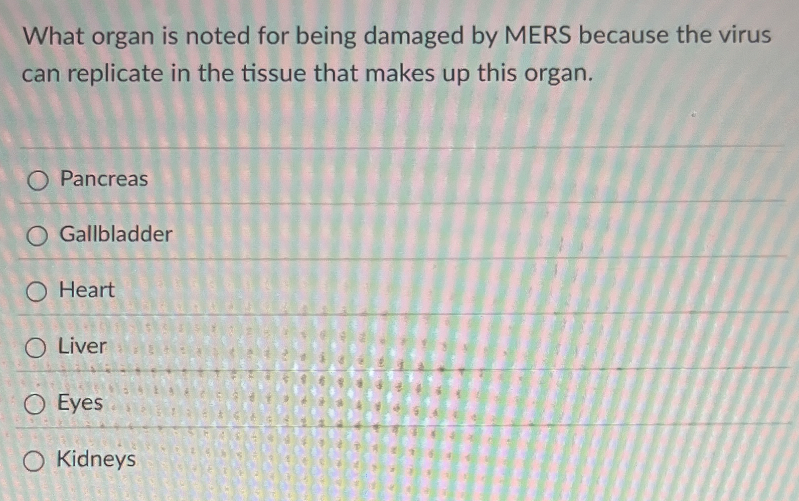 Solved What organ is noted for being damaged by MERS because | Chegg.com