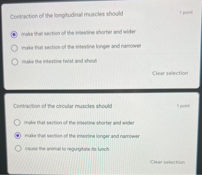 Solved Contraction of the longitudinal muscles should 1 | Chegg.com