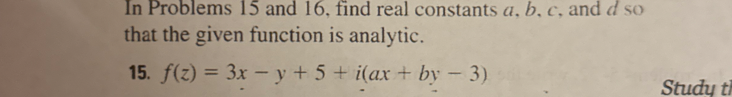 Solved In Problems 15 ﻿and 16 , ﻿find real constants a,b,c, | Chegg.com