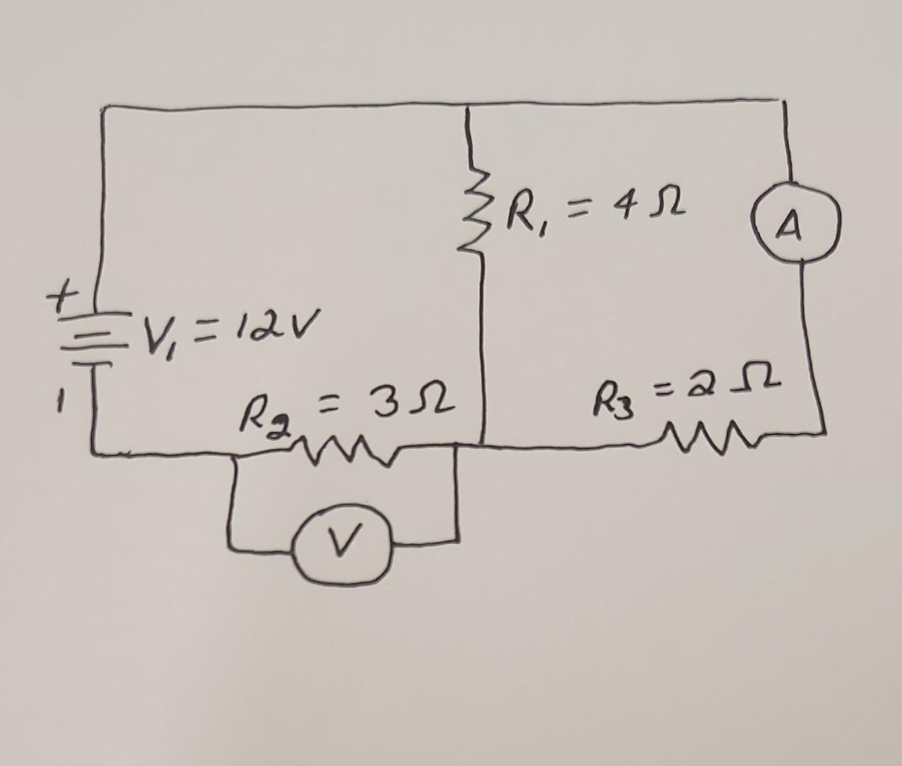 Solved What is the reading on the voltmeter and ammeter? | Chegg.com