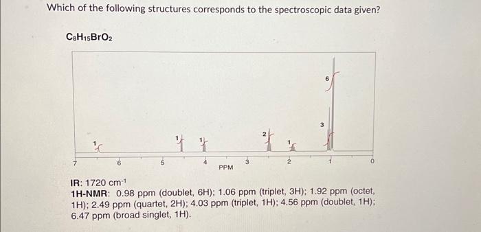 Solved Which of the following structures corresponds to the | Chegg.com