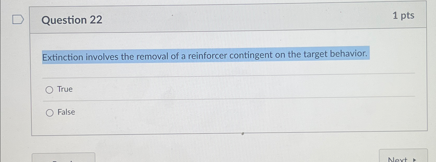 Solved Question 221 ﻿ptsExtinction involves the removal of a | Chegg.com