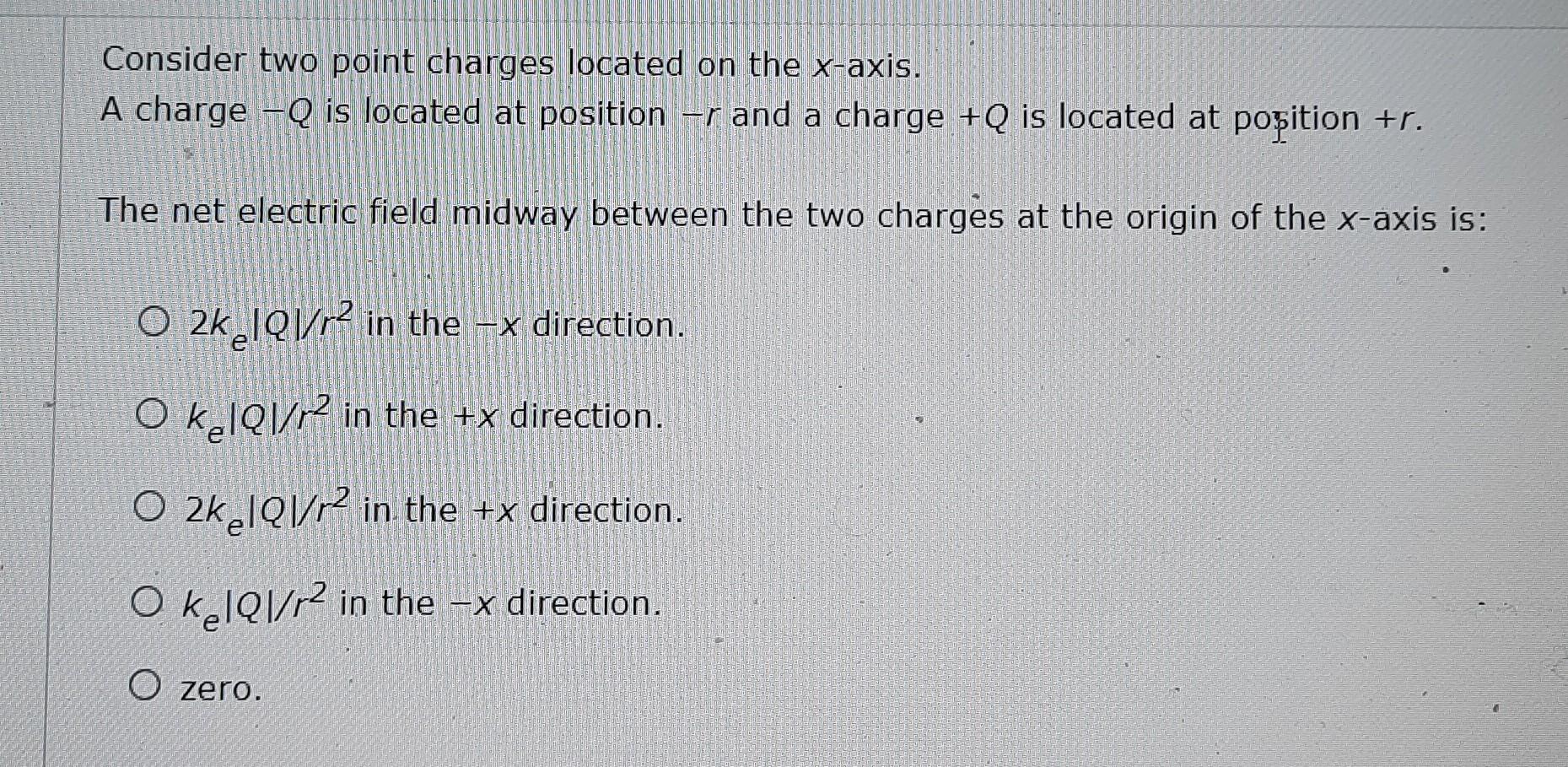 Solved Consider two point charges located on the x-axis. A | Chegg.com