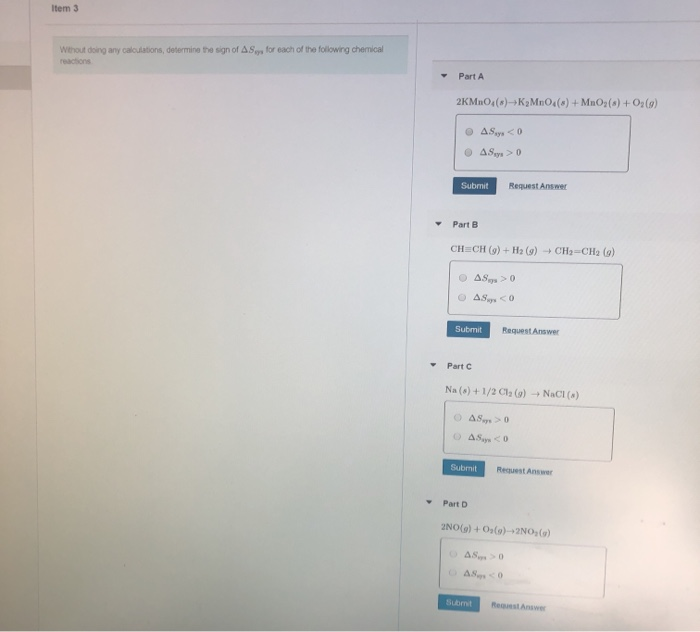 Solved Item 3 Without doing any calculations, determine the | Chegg.com