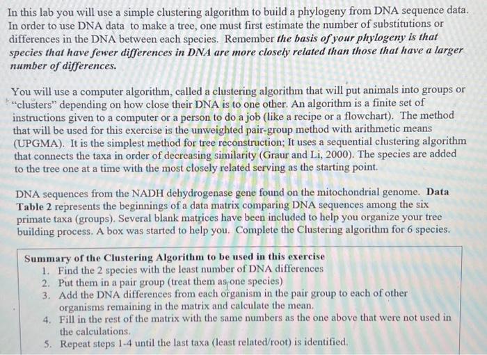 Solved In this lab you will use a simple clustering | Chegg.com