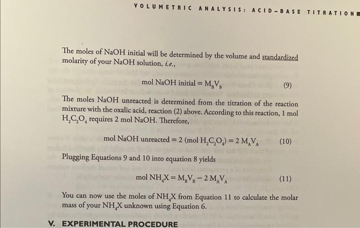 Solved A. NaOH Preparation: Approximate molarity of NaOH C. | Chegg.com