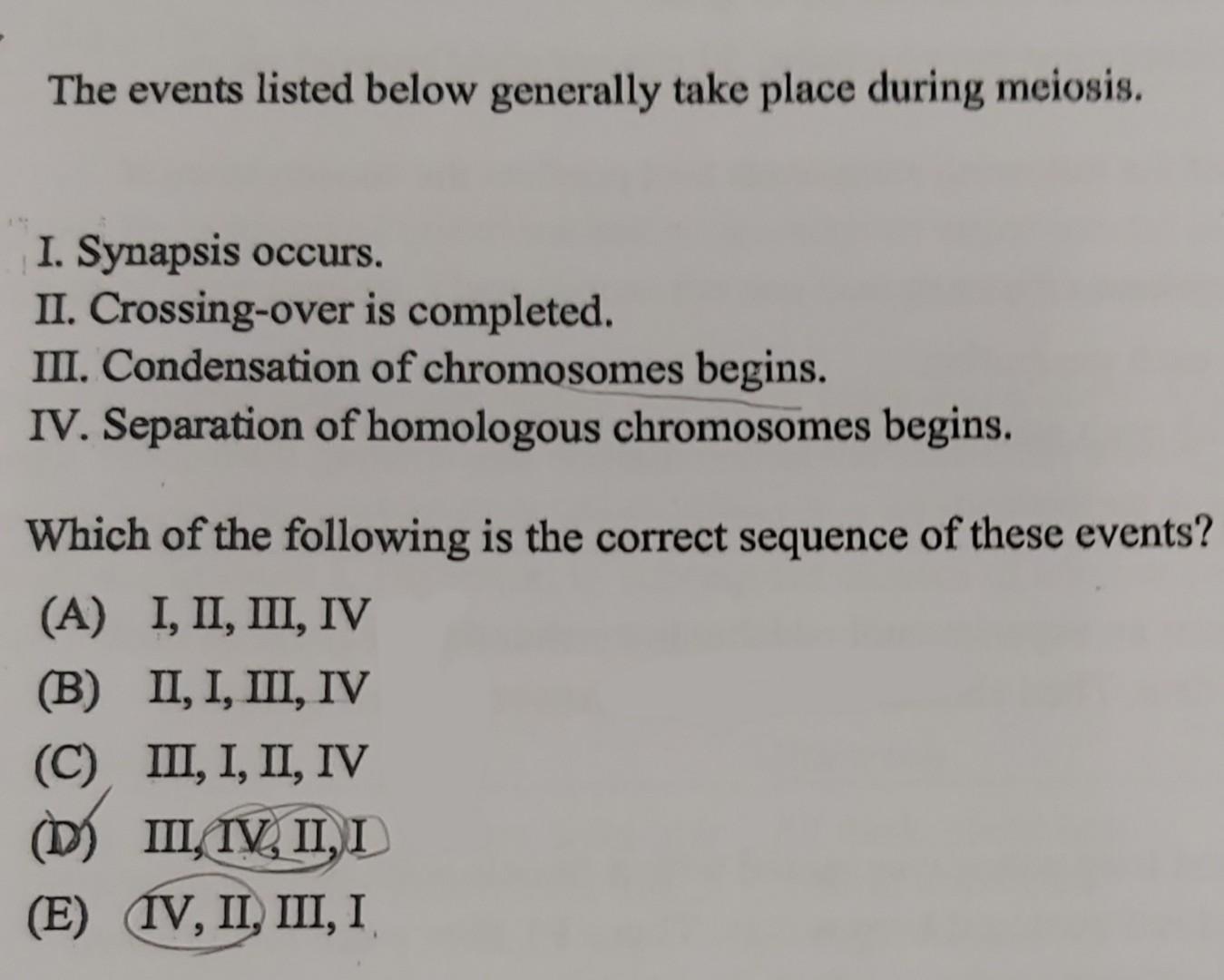 Solved The events listed below generally take place during | Chegg.com