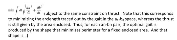 Solved Part 2: Optimize the gait pattern. Clearly lots of | Chegg.com