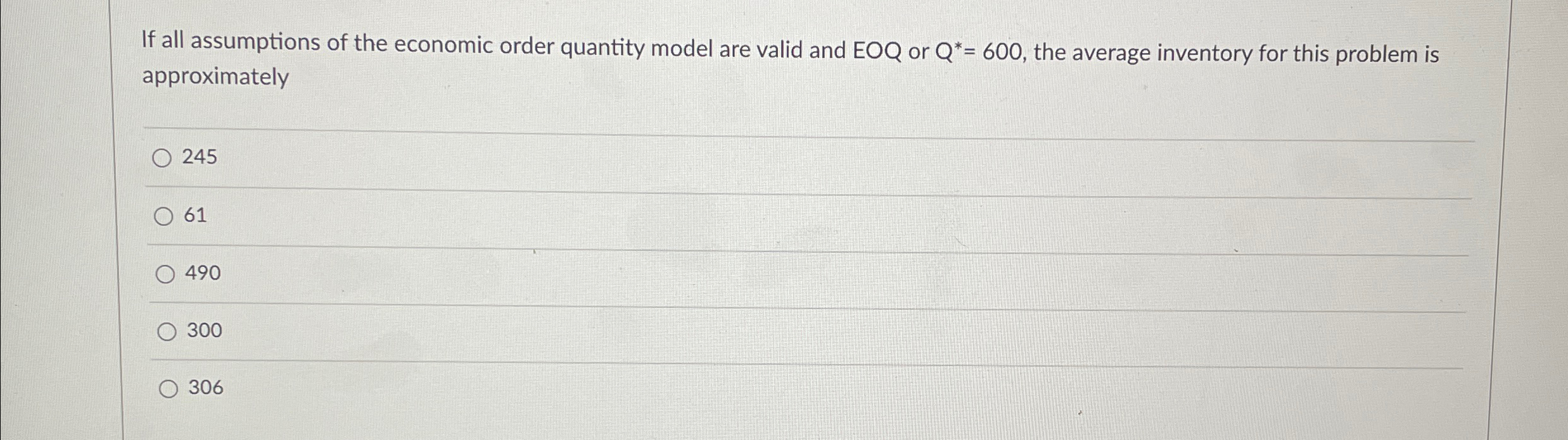 Solved If all assumptions of the economic order quantity | Chegg.com