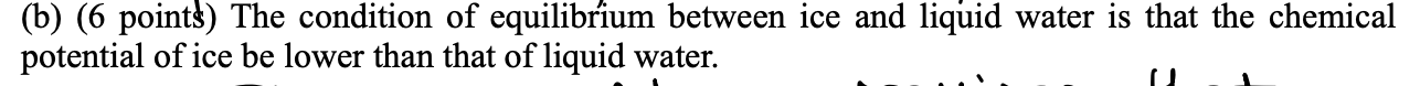 Solved (b) (6 ﻿point\$) ﻿The condition of equilibrium | Chegg.com