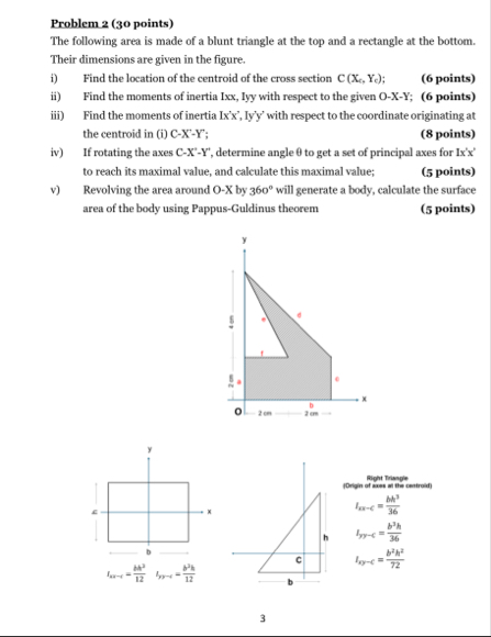 Solved Problem 2 (3% ﻿points)The following area is made of a | Chegg.com