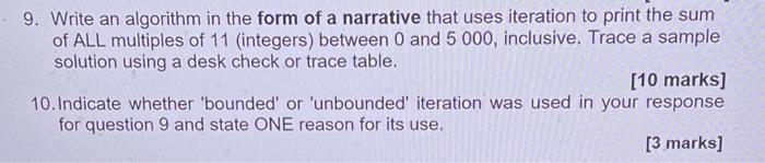 Solved only need #10 answered. Would it be bounded or | Chegg.com