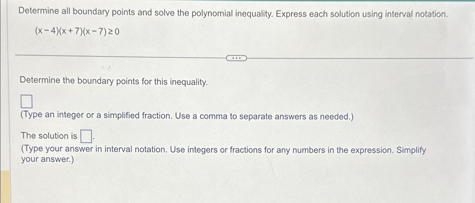 Solved Determine all boundary points and solve the | Chegg.com