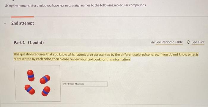 Solved Using the nomenclature rules you have learned, assign | Chegg.com