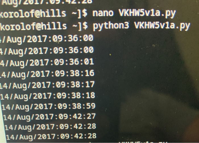 Solved import time from datetime import timedelta log = | Chegg.com