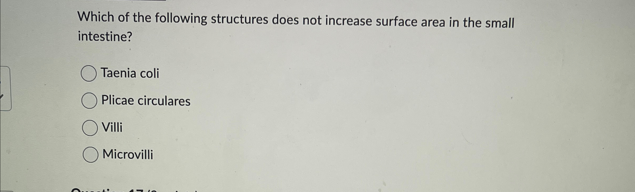 Solved Which of the following structures does not increase | Chegg.com