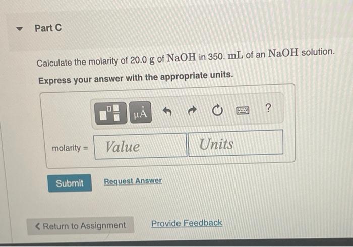 Solved Part A How many milliliters of a 7.05 M LiCl solution | Chegg.com