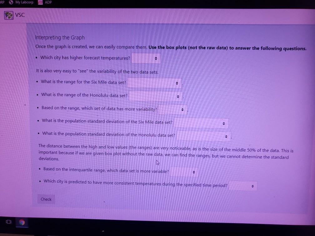 Solved Graphs for comparing Quantitative vata: Stacked BOX | Chegg.com