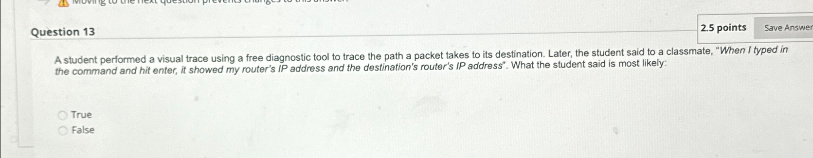 Solved Question 132.5 ﻿pointsA student performed a visual | Chegg.com