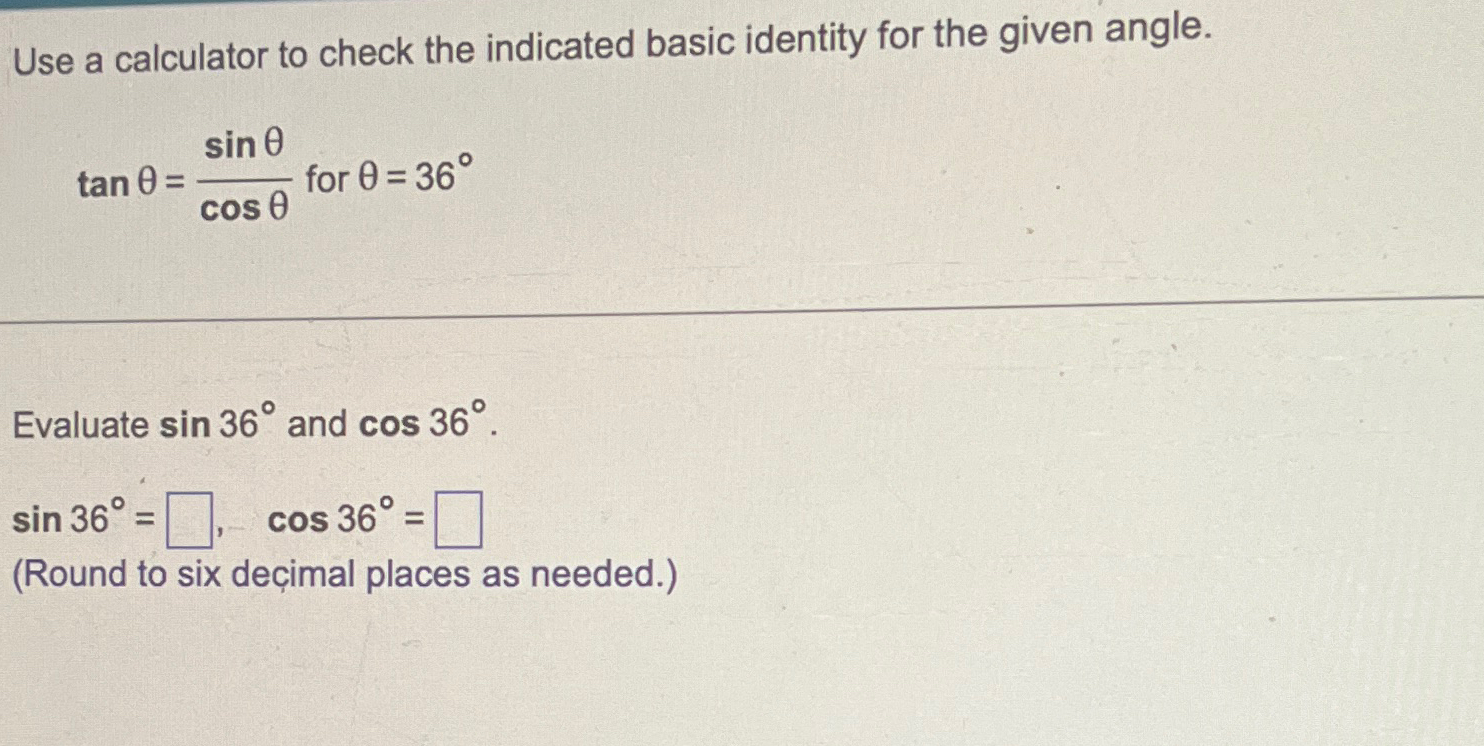 Solved Use a calculator to check the indicated basic | Chegg.com