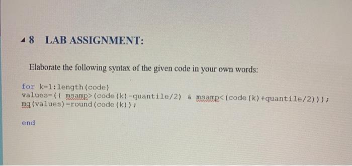 Solved 48 LAB ASSIGNMENT: Elaborate the following syntax of | Chegg.com