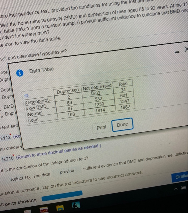 Solved Perform a chi-square independence test, provided the | Chegg.com