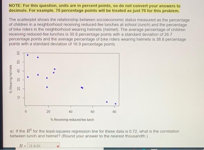 NOTE: For this question, units are in percent points, | Chegg.com