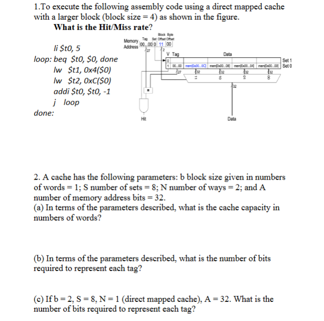 Solved by an EXPERT 1.To execute the following assembly code using a | Chegg.com