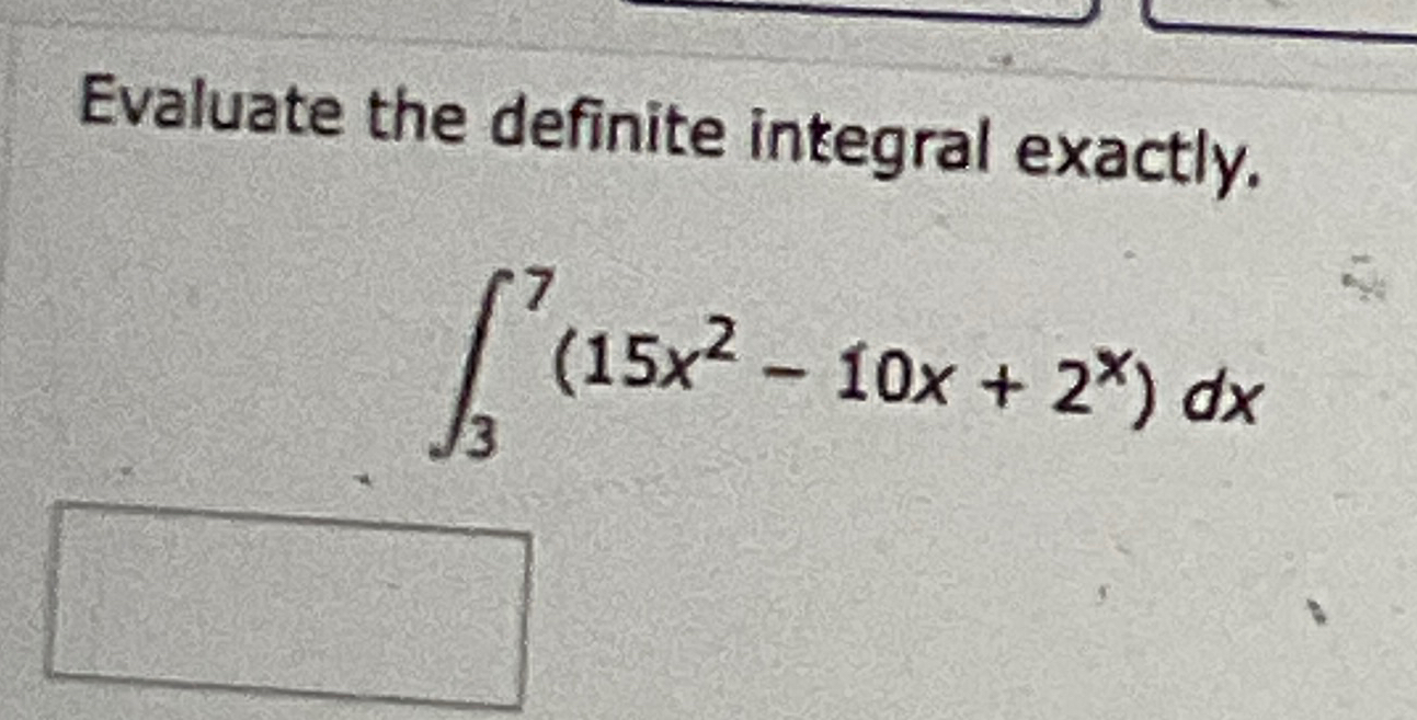Solved Evaluate the definite integral | Chegg.com