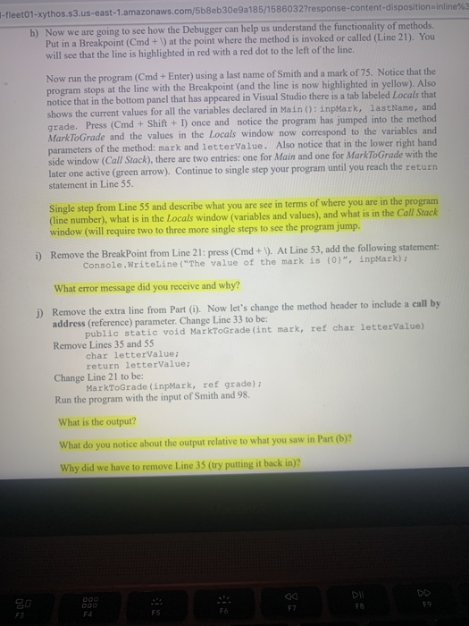 Solved Lab 3 (Mac Version) 1) Introduction to Methods (with | Chegg.com
