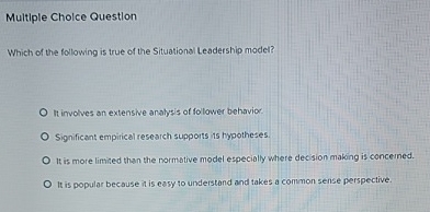 Solved Multiple Cholce QuestionWhich of the following is | Chegg.com