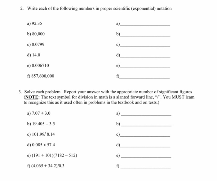 Solved 2. Write each of the following numbers in proper | Chegg.com