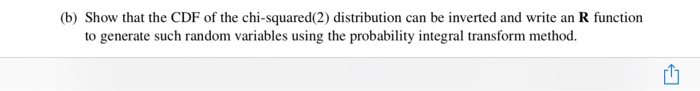 Solved Question 1. The (central) chi-squared random variable | Chegg.com