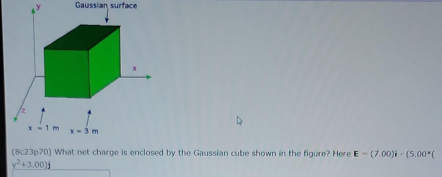 Solved ( 8c23p70) What net charge is enclosed by the | Chegg.com
