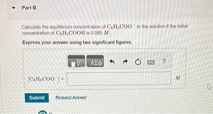Solved The acid-dissociation constant tor benzoic acid | Chegg.com