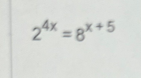 Solved 24x=8x+5 | Chegg.com